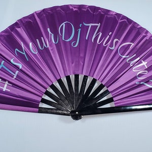 Custom Statement Hand Fan Custom Hand Fan Personalized Fan Rave Fan ...