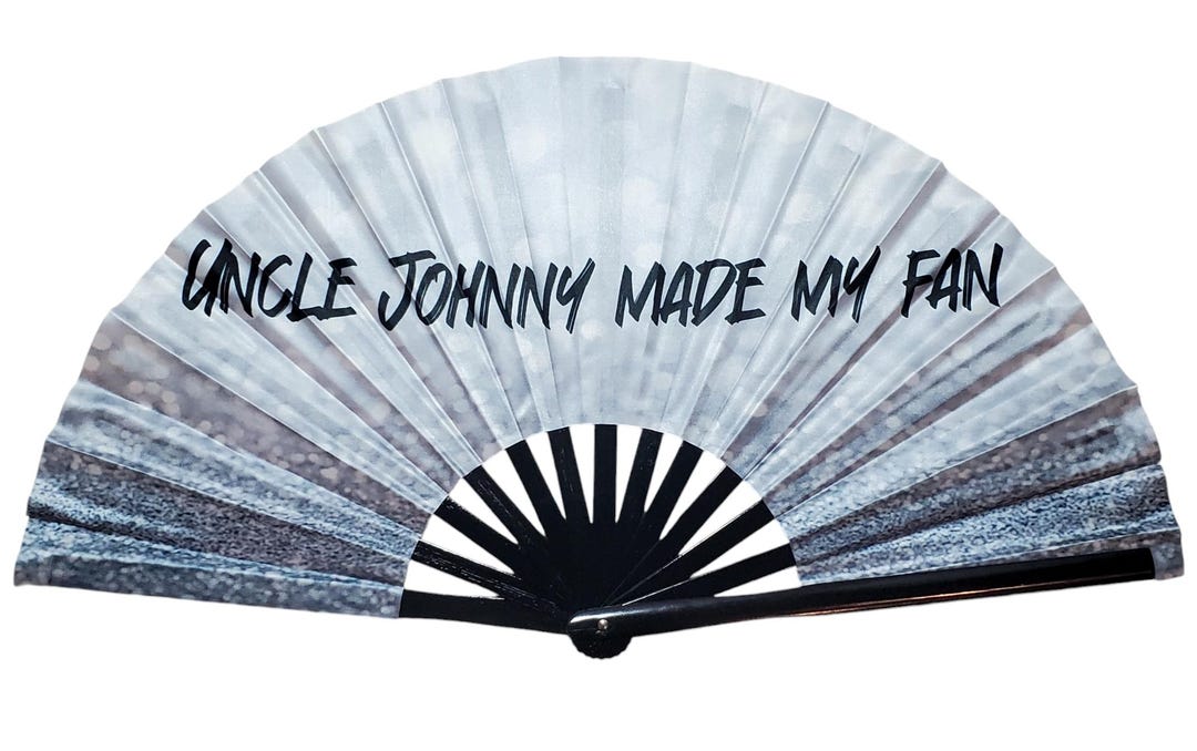 Uncle Johnny Made My Hand Fan Clack Fan Beyonce Renaissance Chrome Fan ...