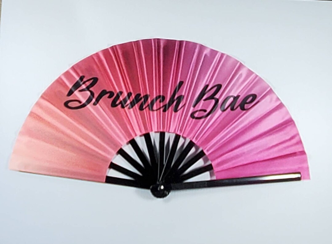Brunch Bae Hand Fan Brunch Vibes Brunch Squad Photo Booth Fan Clack Fan ...