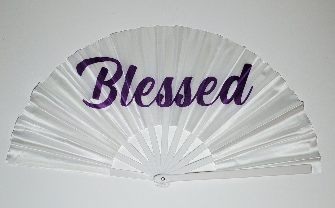 Blessed Hand Fan Church Fan Church Girl Wedding Fan - Etsy