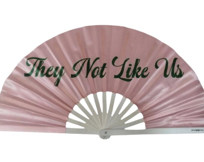 Alpha Kappa Alpha Large Hand Fan | They Not Like Us | Pinkies and ...