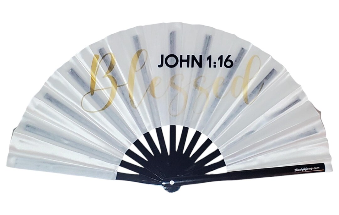 Blessed Church Hand Fan Bible Verse Clack Fan Church Fan Scripture ...