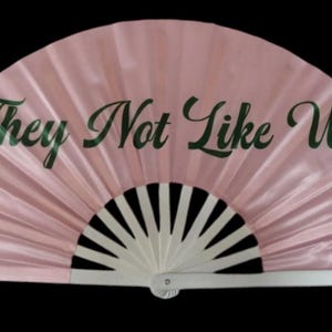 Alpha Kappa Alpha Large Hand Fan | They Not Like Us | Pinkies and ...