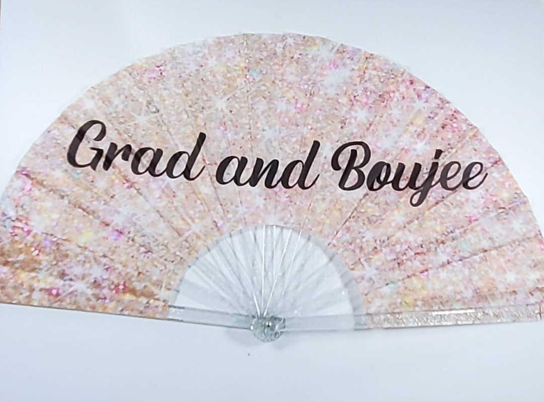 Grad and Bougie Graduation Hand Fan Graduation Fan Statement Fan Clack ...
