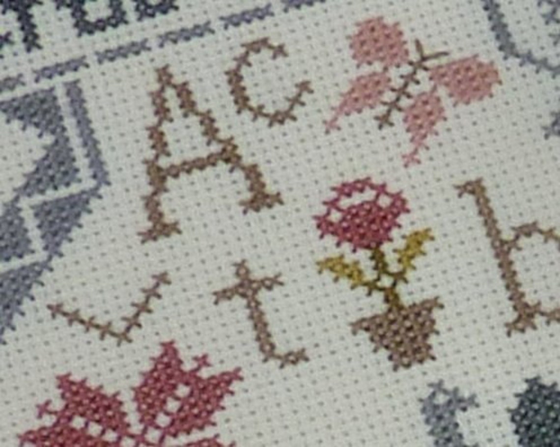 Village Quaker Counted Cross Stitch Chart. Quaker Cross - Etsy