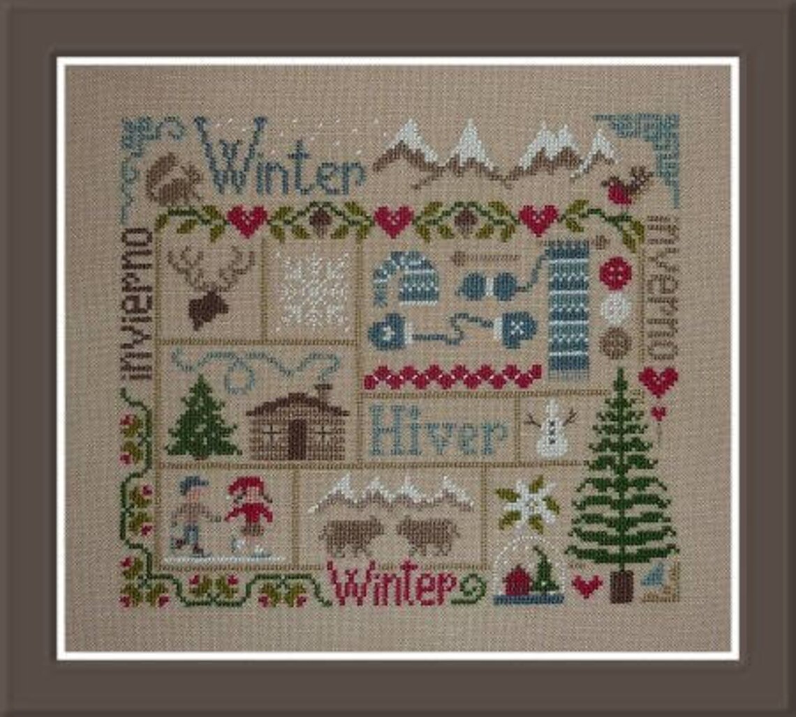 Summer Sampler Counted Cross Stitch Chart. Summer Motifs and - Etsy Canada