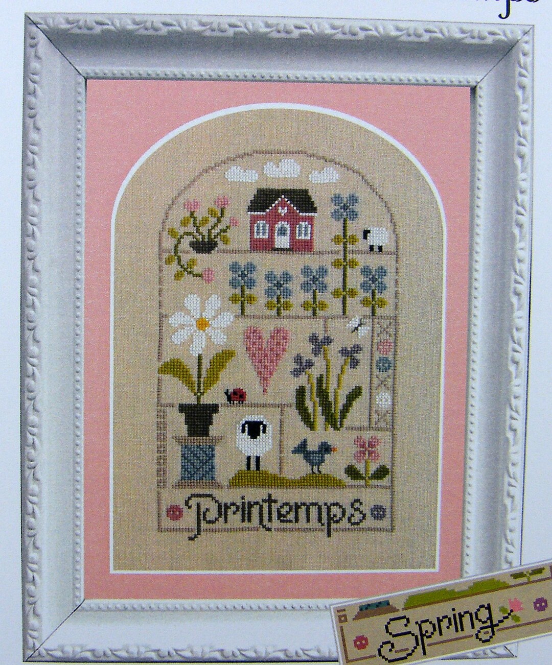 Little Moments of Spring – Counted Cross Stitch Chart With Word Spring ...