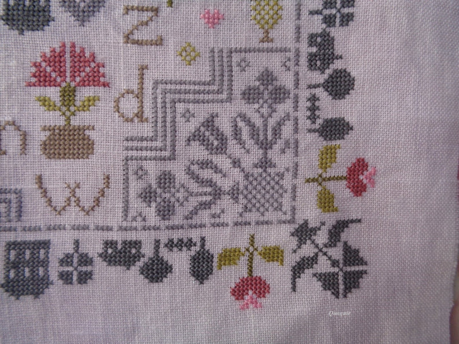 Village Quaker Counted Cross Stitch Chart. Quaker Cross - Etsy