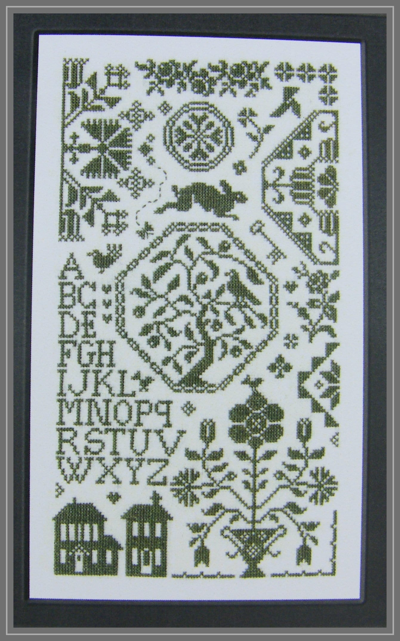 Spring Quaker Sampler Counted Cross Stitch Chart to Work in - Etsy