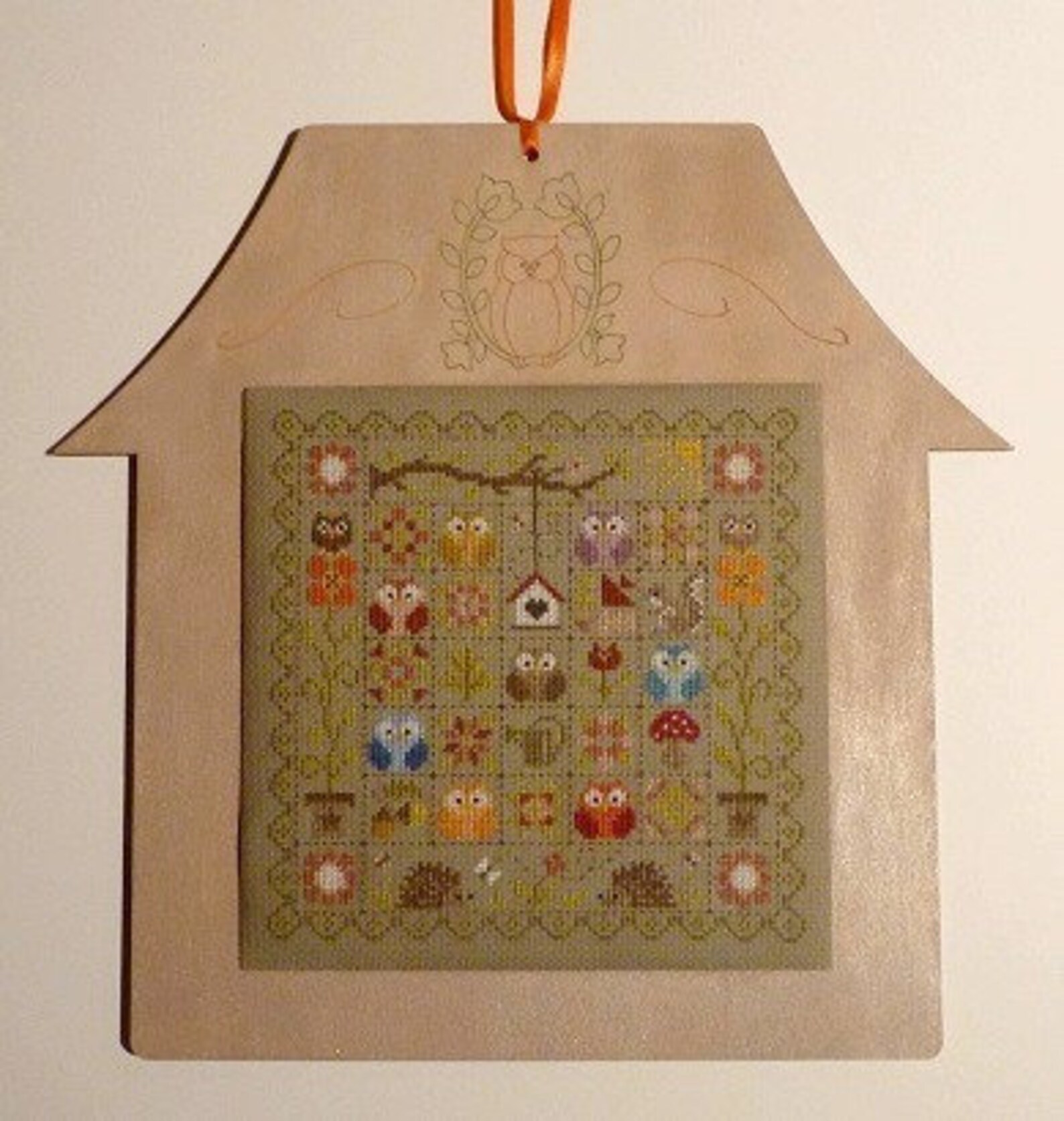 Patchwork Owls Printed Counted Cross Stitch Chart. - Etsy