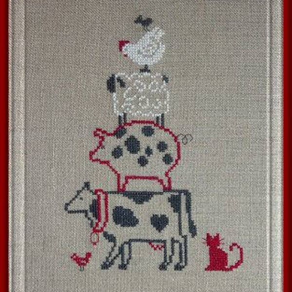 Farm Animals Counted Cross Stitch Patterns - Etsy