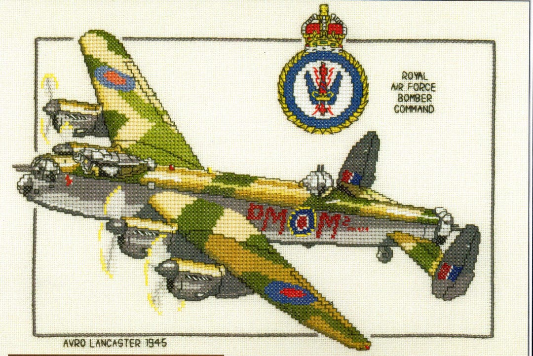 Avro Lancaster Airplane Counted Cross Stitch Chart - Etsy
