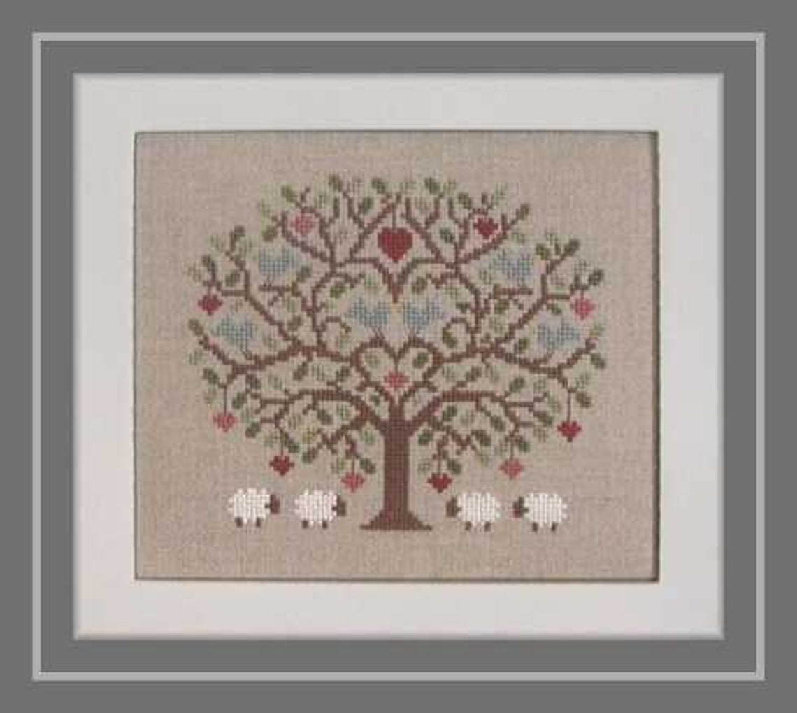Birds in the Trees Counted Cross Stitch Chart. Pretty - Etsy