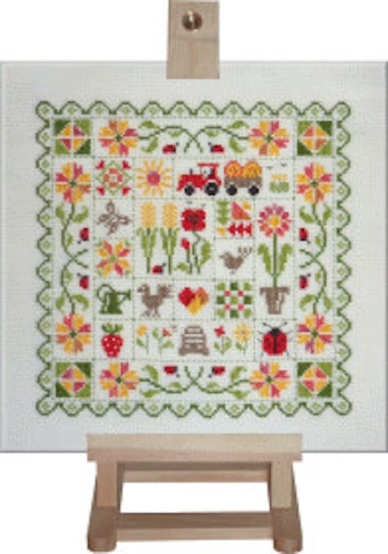 Patchwork Summer Counted Cross Stitch Chart. - Etsy