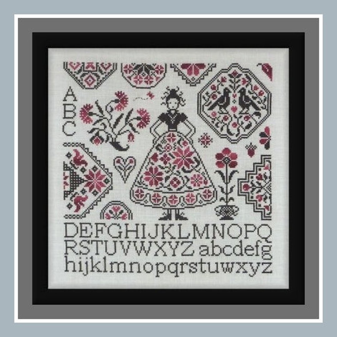 My Lady's Quaker Chart for Counted Cross Stitch. - Etsy Australia