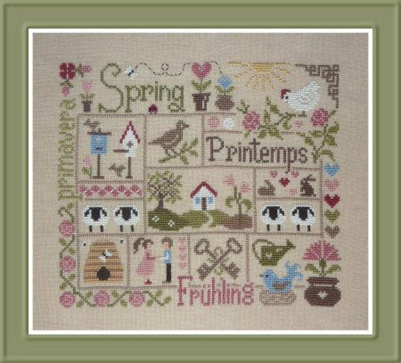 Summer Sampler Counted Cross Stitch Chart. Summer Motifs and - Etsy Canada