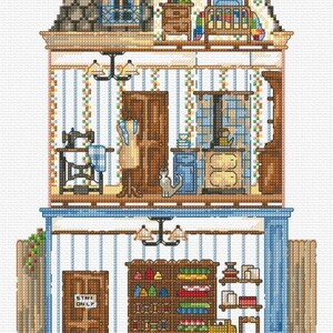 Inside the Sewing Shop Counted Cross Stitch Chart. - Etsy