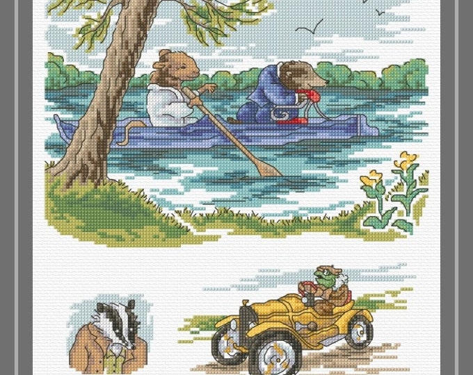 Wind in the Willows - Mr Toad 2 - Counted Cross Stitch Pattern (x ...