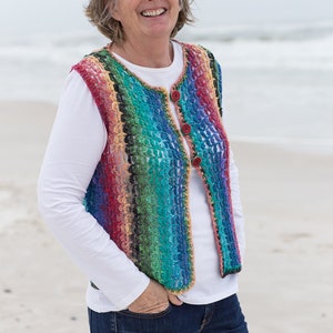 Noro Vest Crochet Pattern - Etsy