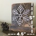 Snowy String Art Snowflake Block. A Sweet & Small Unique Gift. - Etsy