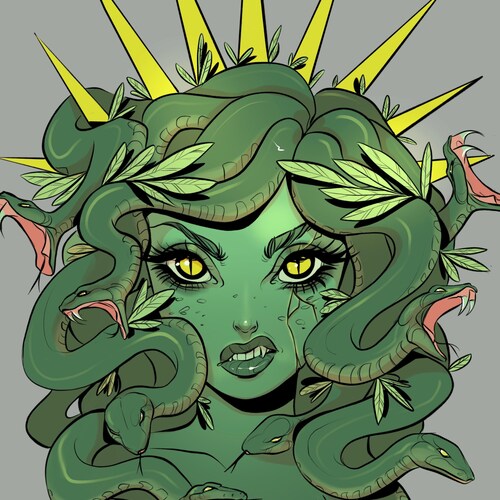 Medusa Svg Special Tattoo Design Medusa Tattoo Design Greek Etsy
