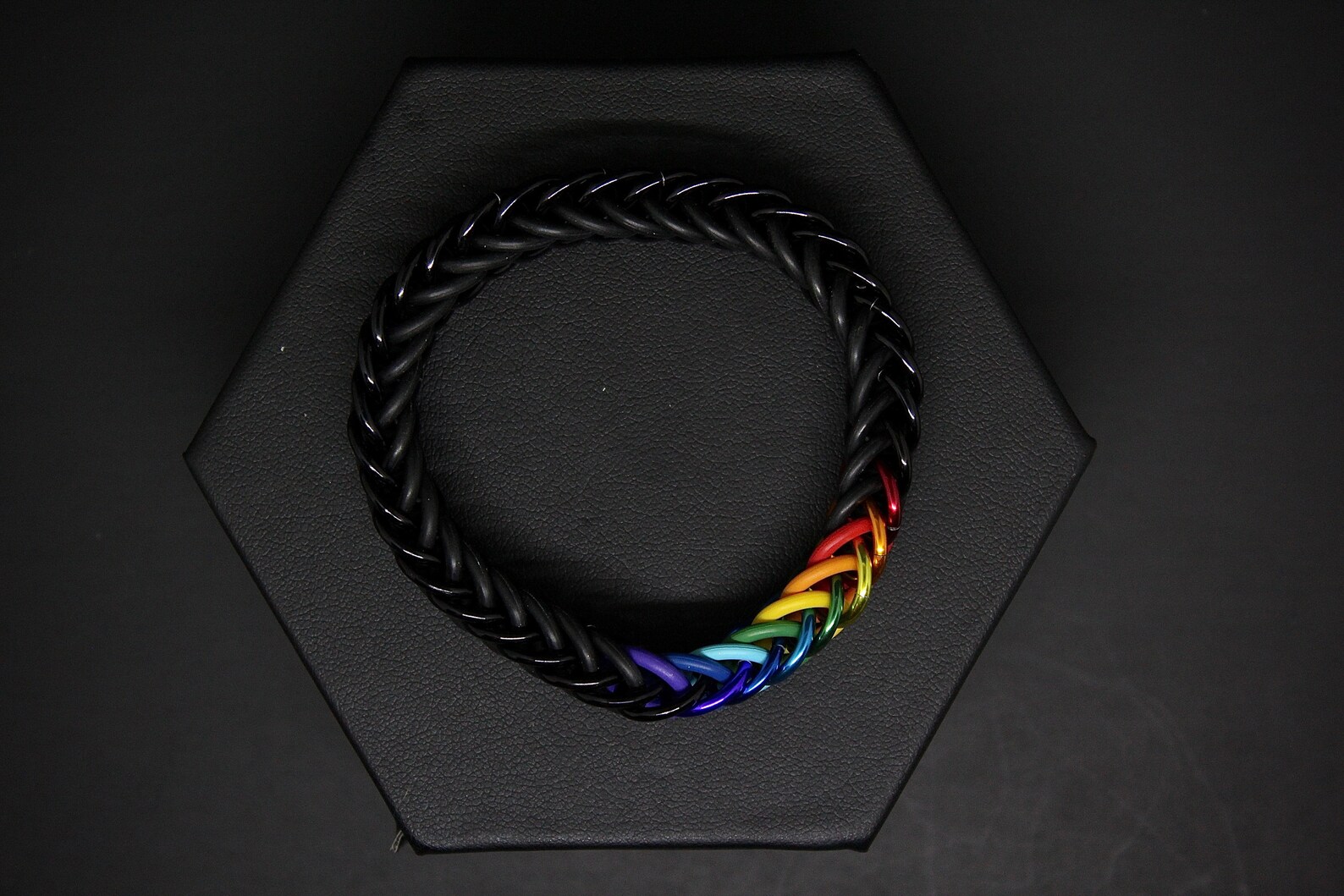 Rainbow Pride Persian Stretch Chainmaille Infinity Bracelet | Etsy