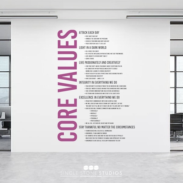 Mission Statement Wall Decal - Etsy