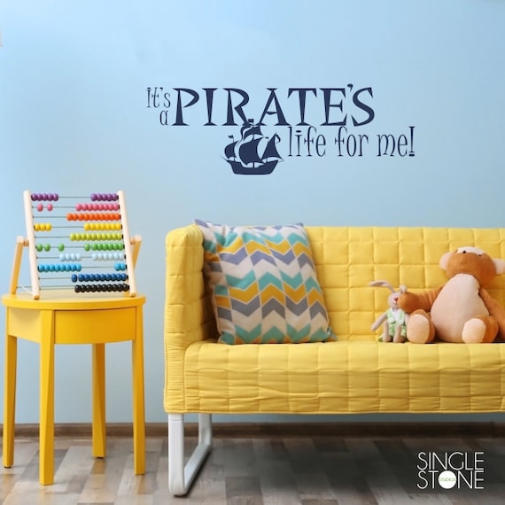 Pirate's Life for Me Wall Decal Nursery Vinyl Decor | Etsy