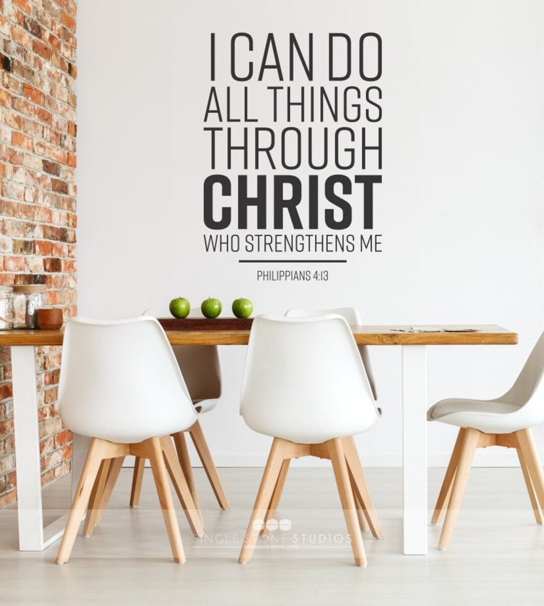 Bible Verse Wall Decal I Can Do All Things Through Christ Philippians 4 ...