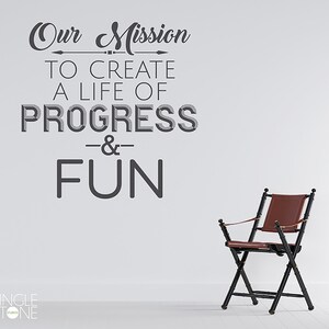 Custom Business Mission or Vision Statement Vinyl Decal - Create Your ...