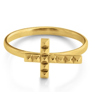 Sideways Pyramid Studded Cross Christian Religious Symbol of Jesus ...