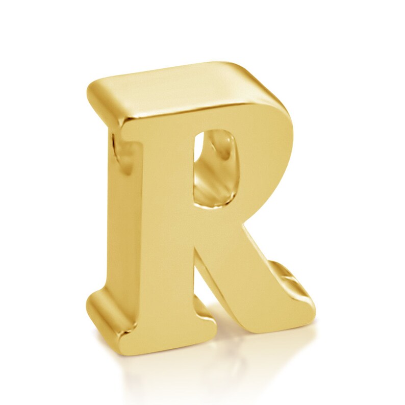 Initial Letter R Personalized Letters Serif Font Charm Pendant - Etsy