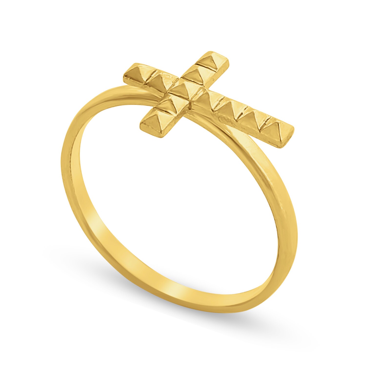 Sideways Pyramid Studded Cross Christian Religious Symbol of | Etsy