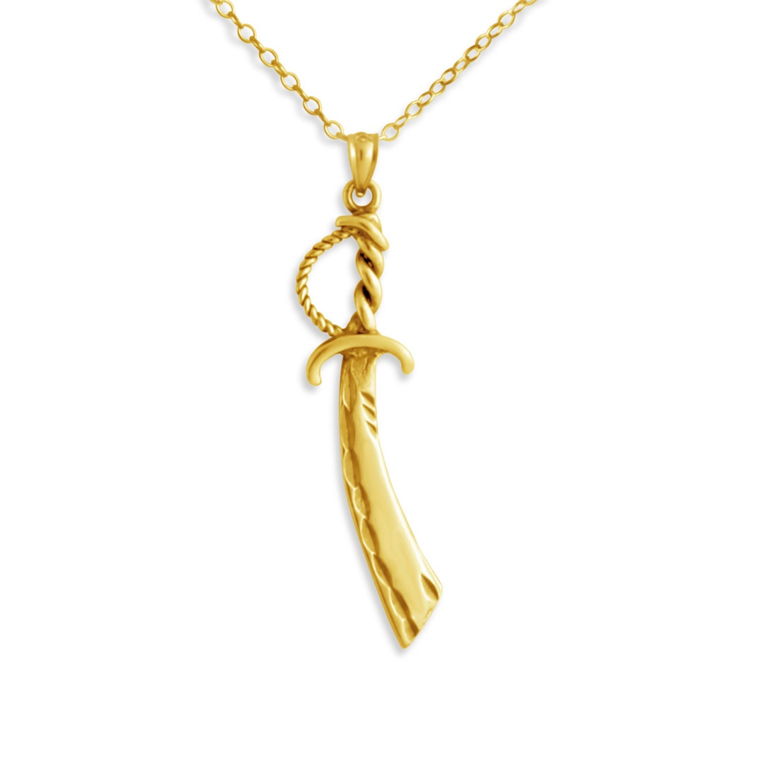 Royal Curved Sword Scimitar Cold Weapon Medieval Fighting Charm Pendant ...