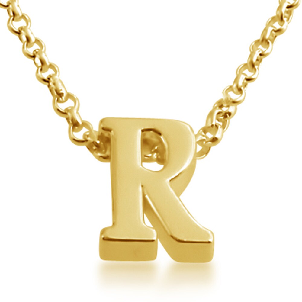 Initial Letter R Personalized Letters Serif Font Charm Pendant | Etsy