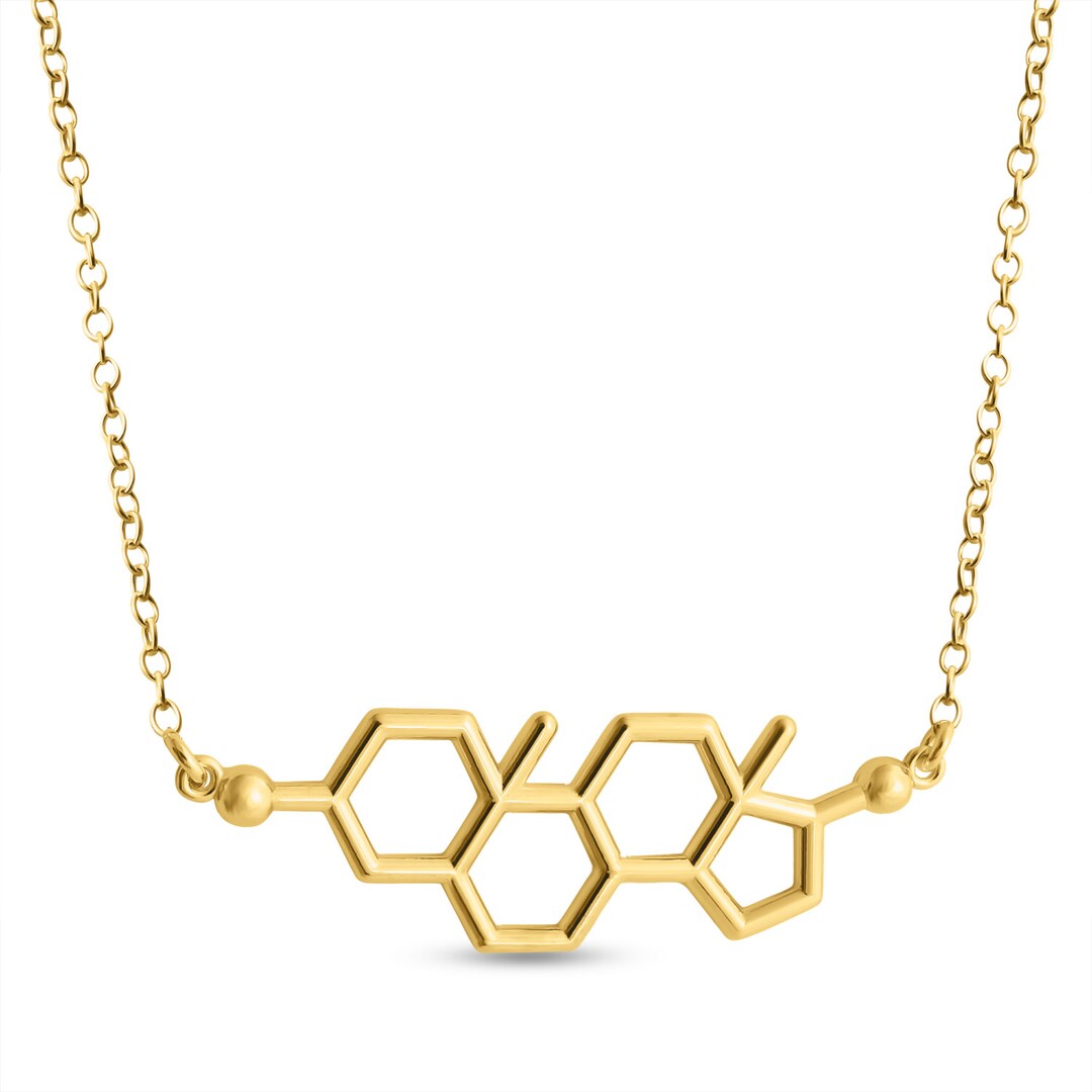 Testosterone Molecule Male Sex Hormone Chemical Structure Charm Pendant ...