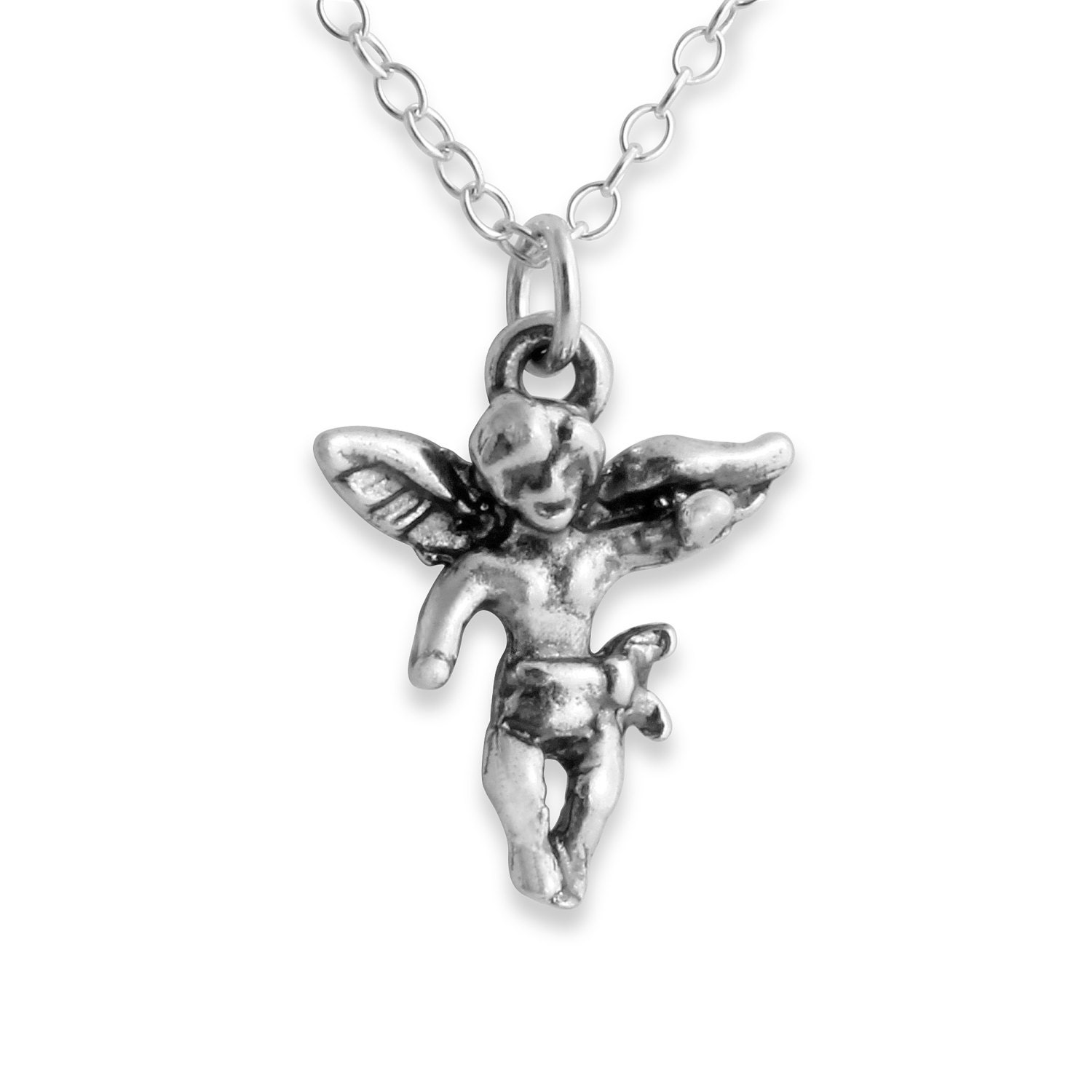 Cherub Cherubim Angel Angelic Winged Baby Boy Religious Charm | Etsy