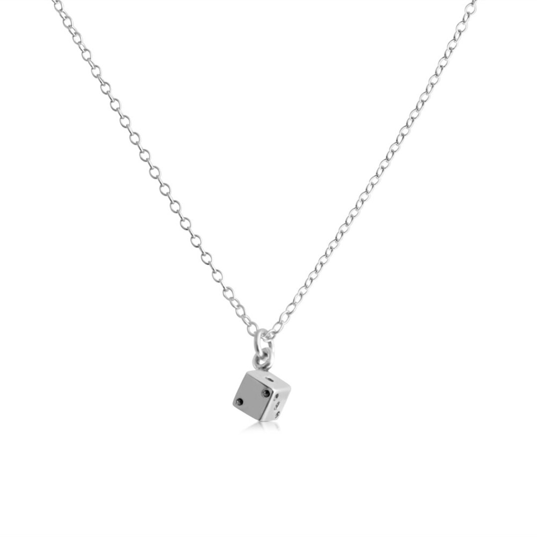 3D Tiny Die Dice Fun Game Bet Lucky Gambler's Charm Pendant Necklace ...