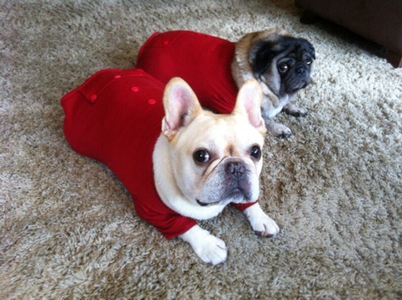 Doggy Long Johns. Organic Cotton Onesies With a Square Hatch. Made in ...