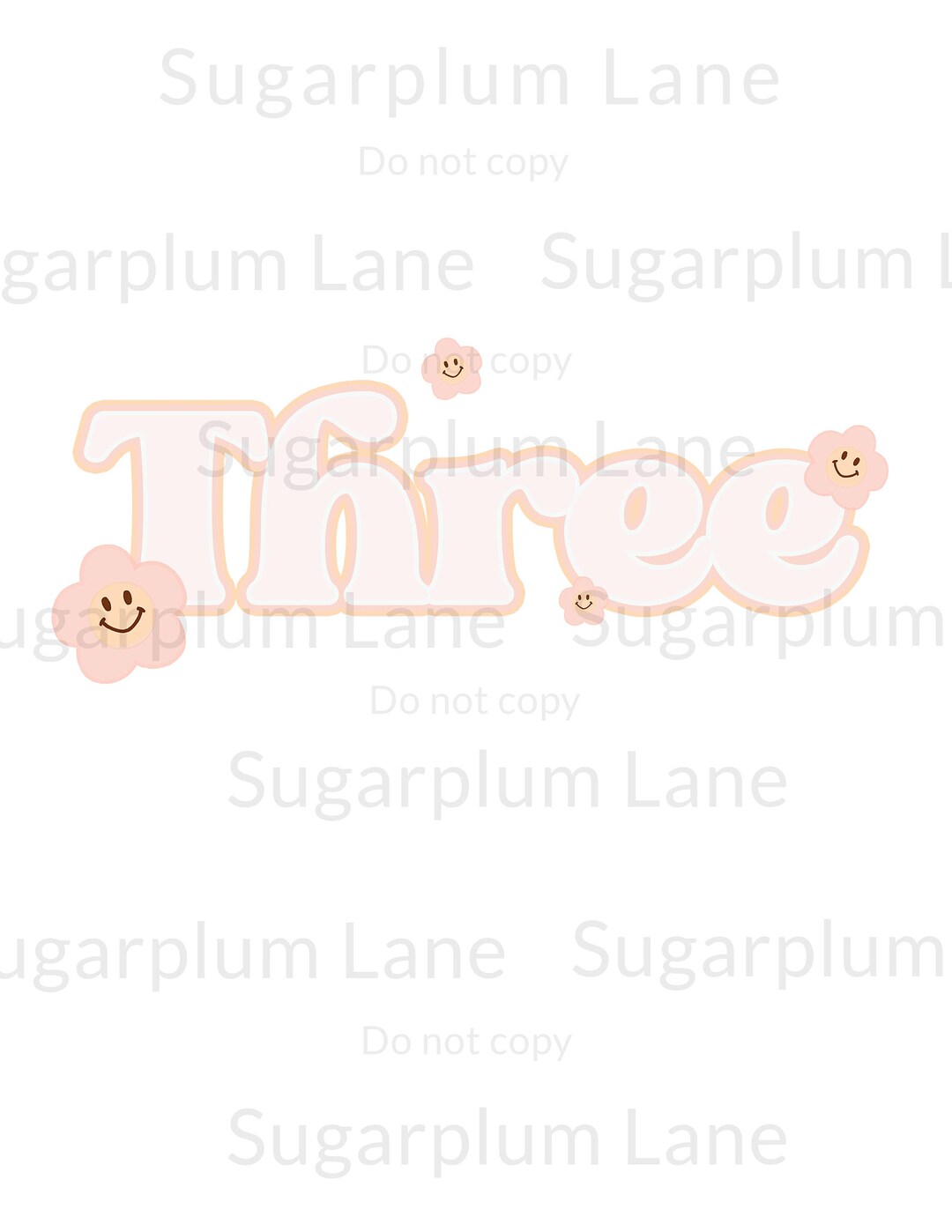 Three Retro Birthday PNG | Sublimation Design | 3rd Birthday | DTF ...