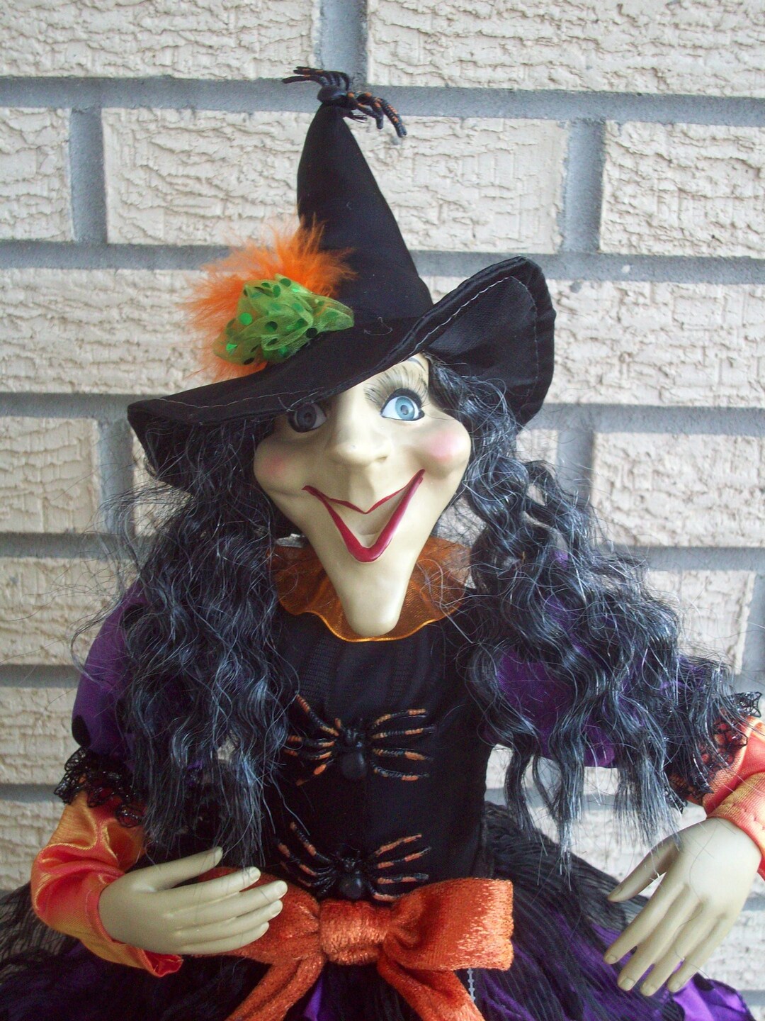 Halloween Witch Doll Figure, Shelf Sitter Witch, Wreath Making ...