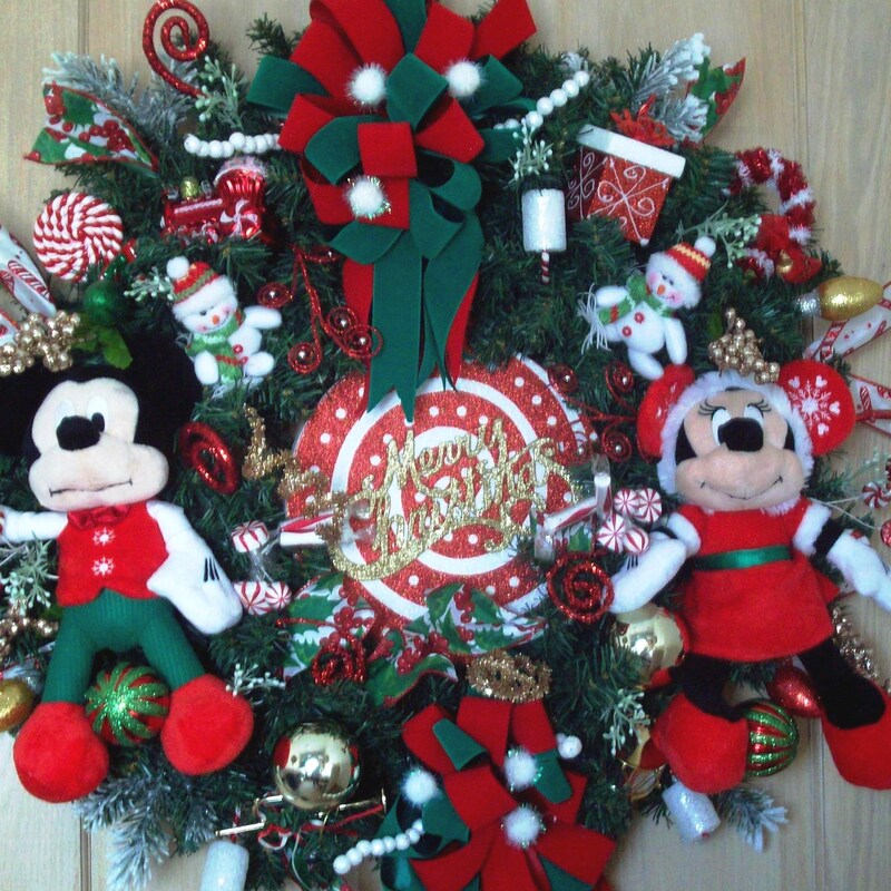 Mickey Mouse Wreath Front Door - Etsy