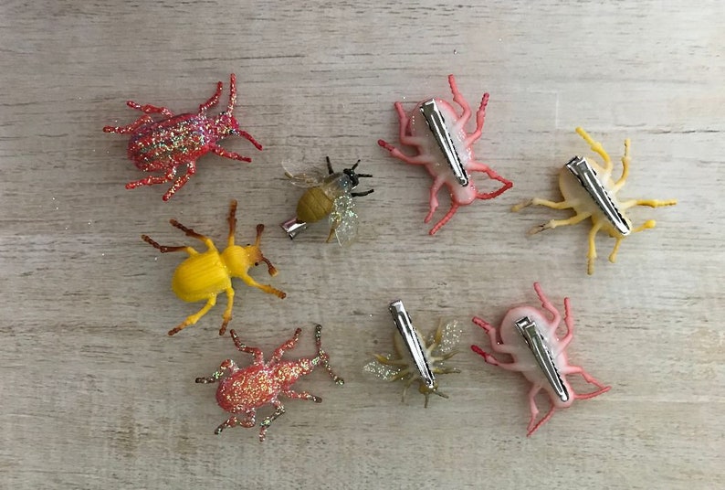 Bug Insect Hair Clip Fly Bee Beetle Spider Scorpion Creepy | Etsy