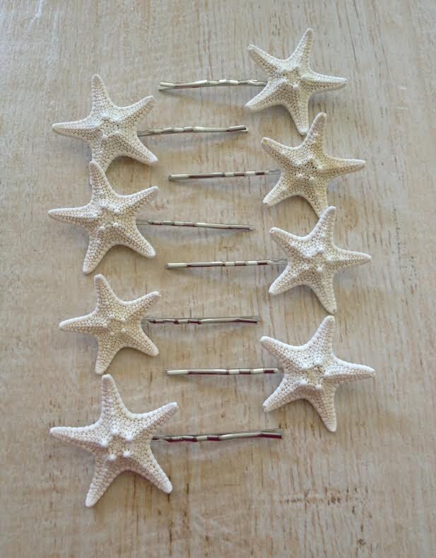 Starfish Hair Pin Mermaid Costume Ocean Seashore Hair Style | Etsy