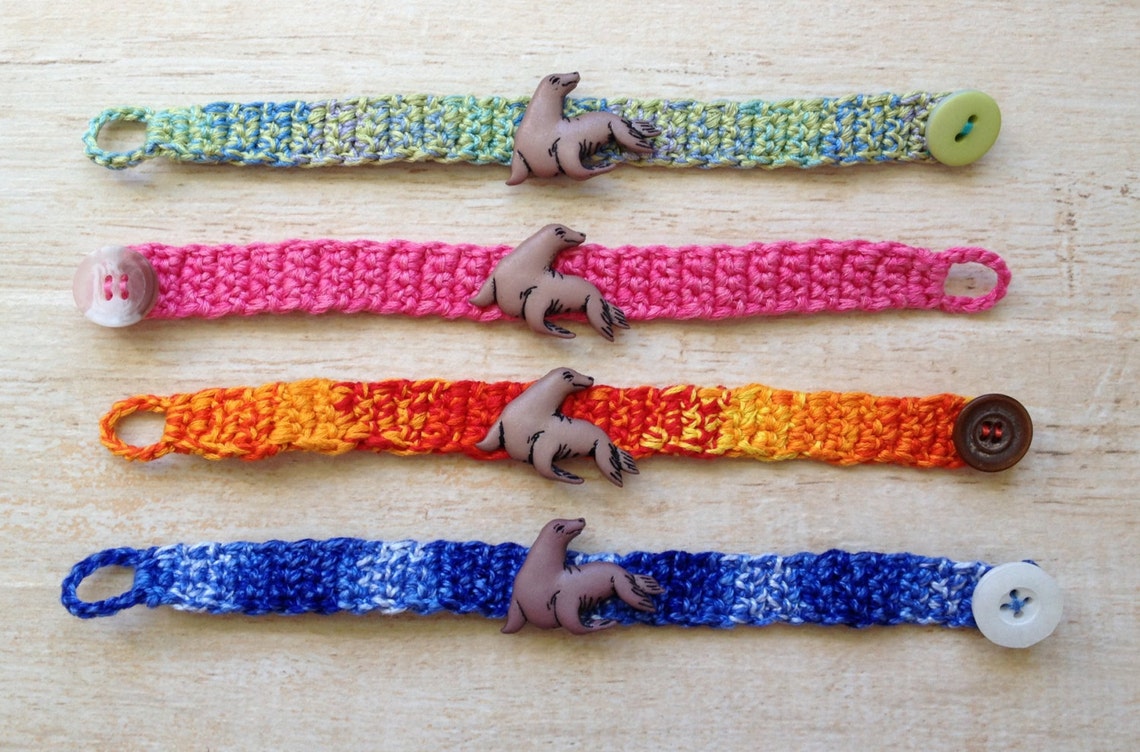 Ocean Friendship Bracelets Sea Life Marine Crochet Beach - Etsy