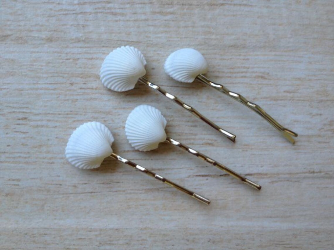 Shell Hair Pin Ocean Hair Style Beach Wedding Mermaid Costume Bobby Pin ...
