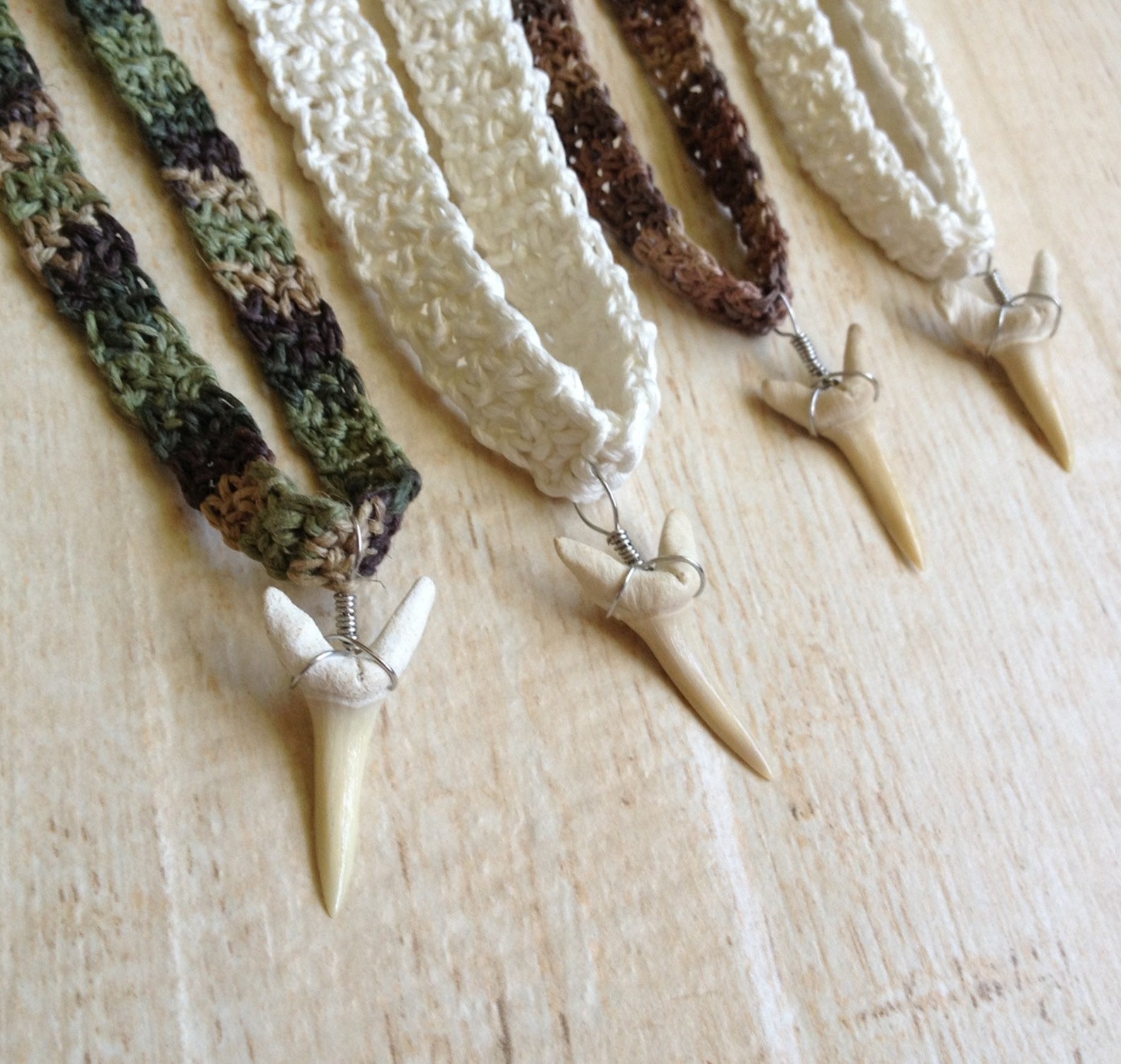 Shark Tooth Anklet Crochet Hemp Ocean Sea Surf Shore Beach - Etsy