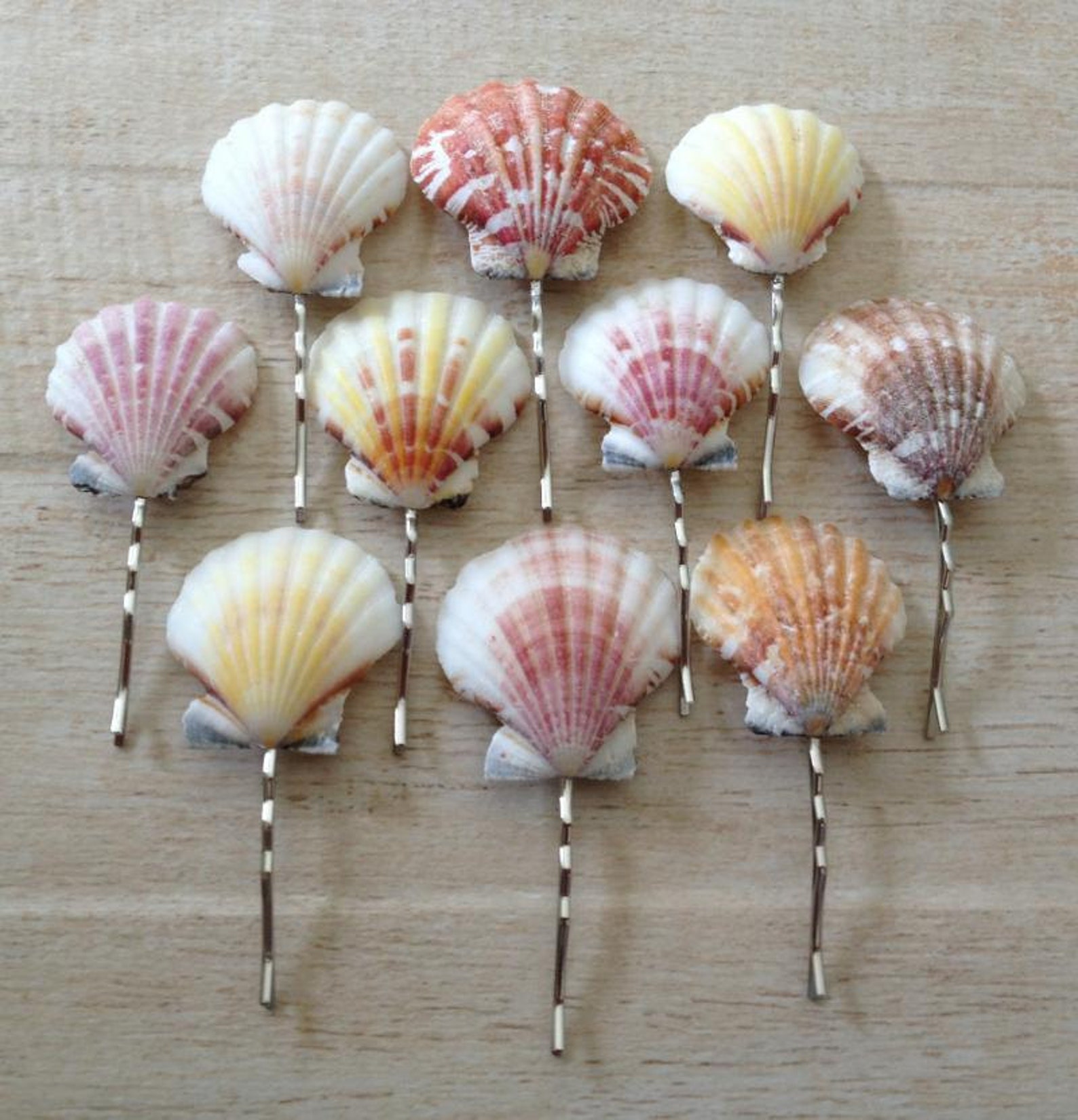 Shell Hair Pin Ocean Hair Style Bobby Pin Beach Wedding Mermaid Costume ...