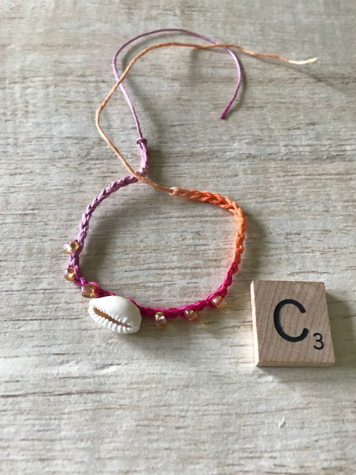 Beach Jewelry Shell Friendship Bracelet Anklet Boho Hippie - Etsy