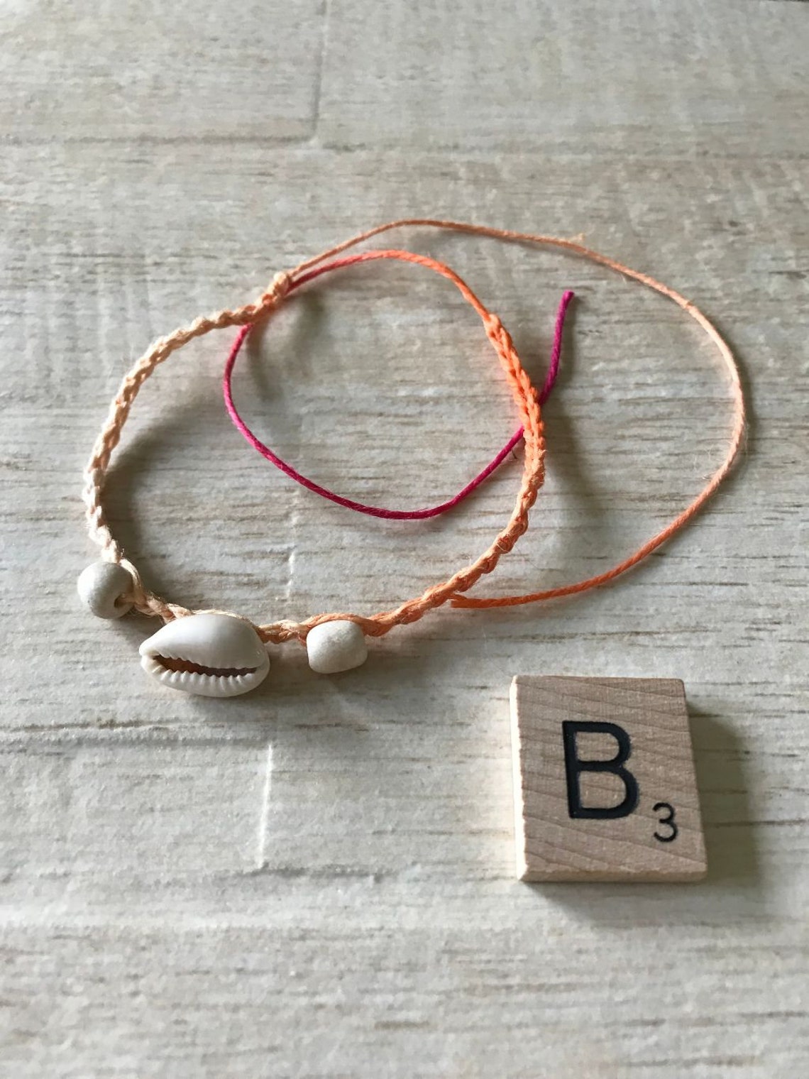 Beach Jewelry Shell Friendship Bracelet Anklet Boho Hippie - Etsy